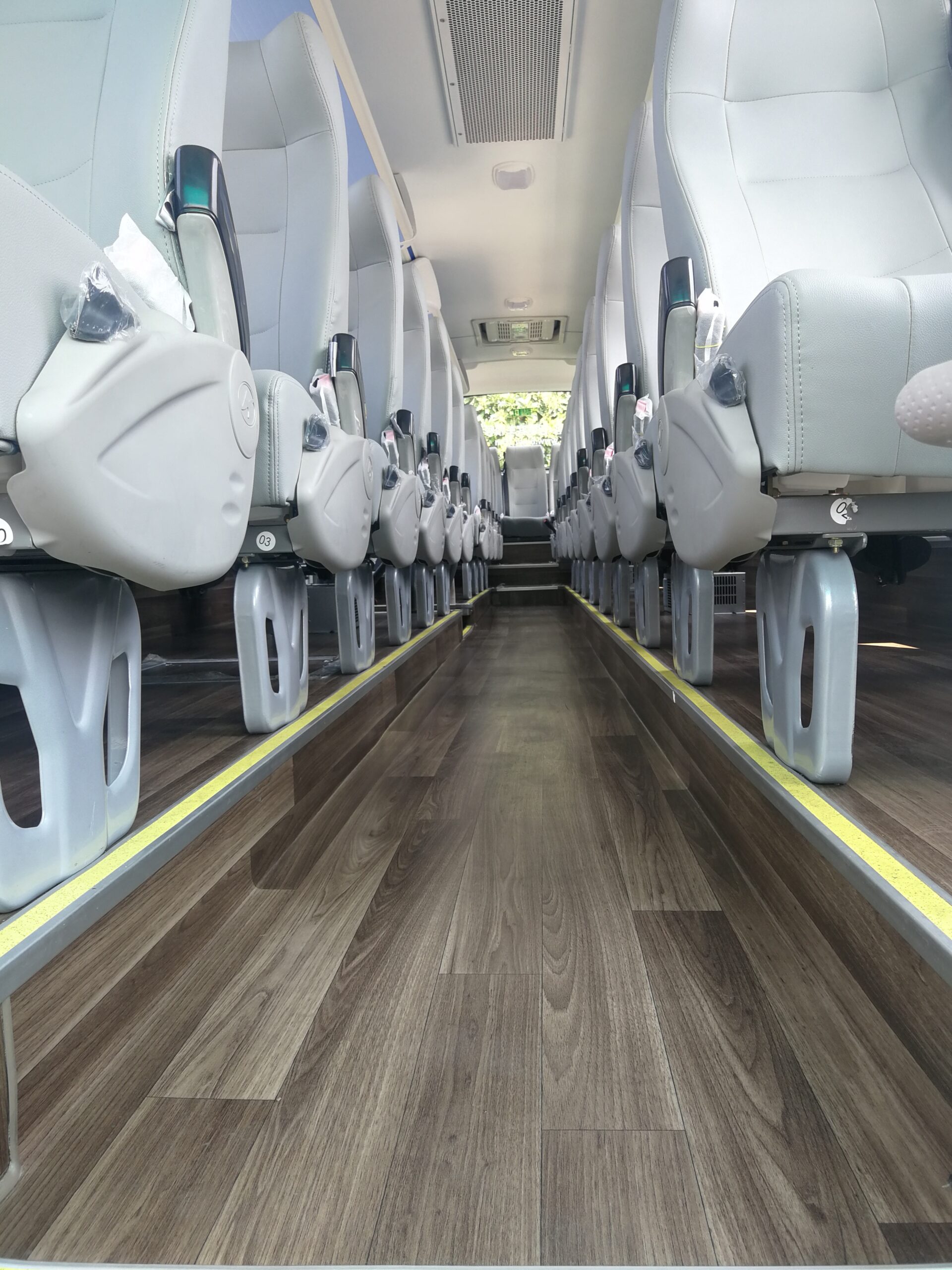 Bus Interior Show Of Wooden Design Vinyl Flooring | Vinyl flooring ...